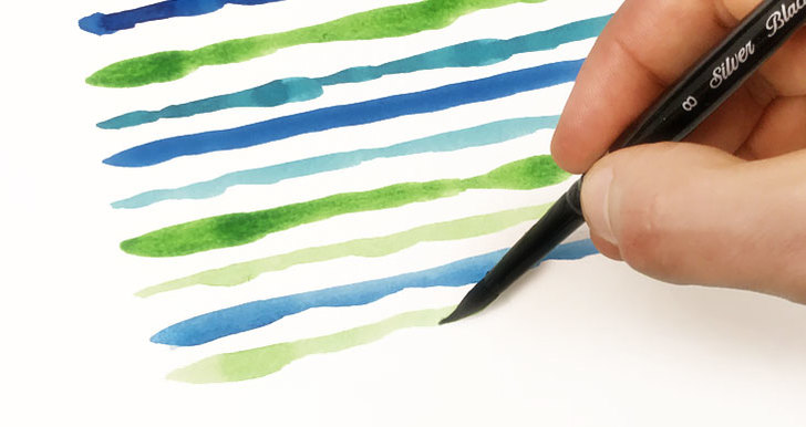 Simple abstract watercolor painting for beginners - Watercolor Affair