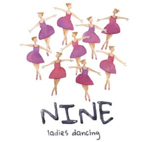 How to Paint Nine Ladies Dancing in 4 Steps
