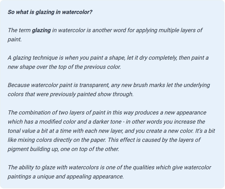 Watercolor Glazing Demo (You Need To Know This!)
